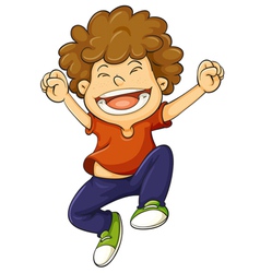 Simple child cartoon Royalty Free Vector Image