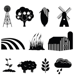 Farm objects Royalty Free Vector Image - VectorStock