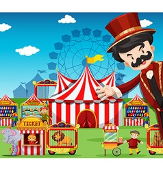 Ticket booth at the carnival Royalty Free Vector Image