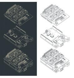 Arduino nano microcontroller Royalty Free Vector Image