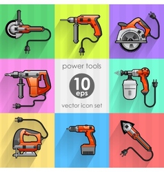 Electric tools set Royalty Free Vector Image - VectorStock