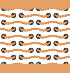 Nautical rope set in flat style decorative Vector Image