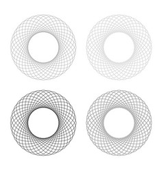 Spirograph element empty in center abstract Vector Image
