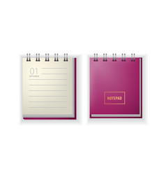 Desk calendar with marked dates 3d cartoon style Vector Image