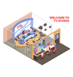 Telecommunication isometric composition Royalty Free Vector