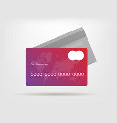 Gradient credit card Royalty Free Vector Image
