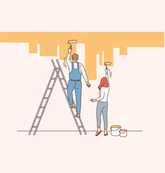 Repair home service cartoon Royalty Free Vector Image