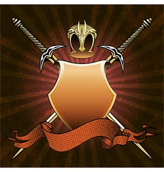 The Shield and helmet Royalty Free Vector Image