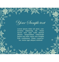 Fantasy starry border Royalty Free Vector Image