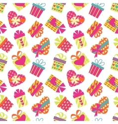 Present gift box seamless pattern suitable Vector Image