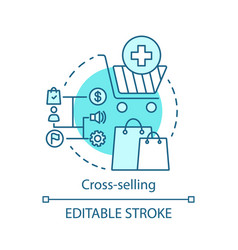 After sales support concept icon Royalty Free Vector Image