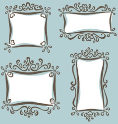 Cute vintage frames Royalty Free Vector Image - VectorStock