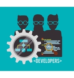 Web developer design Royalty Free Vector Image