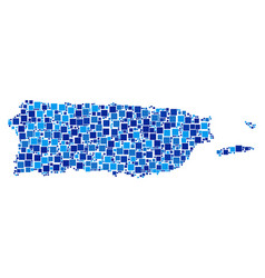 Isolated puerto rico map Royalty Free Vector Image