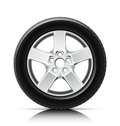Sports car wheel Royalty Free Vector Image - VectorStock