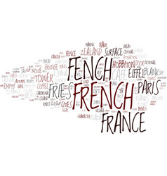 French word cloud concept Royalty Free Vector Image