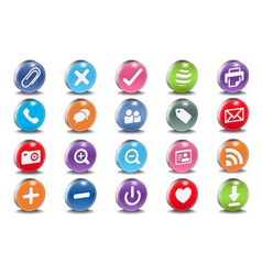 3d web icons Royalty Free Vector Image - VectorStock