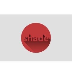 Shadow logo design shade inscription design Vector Image