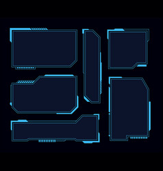 Futuristic ui design hologram screens chart Vector Image