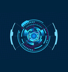 Graphical presentation computer panel monitor Vector Image