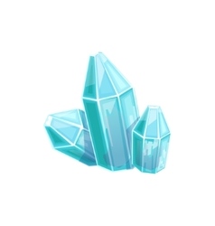 Small sack of blue crystal gems hidden treasure Vector Image
