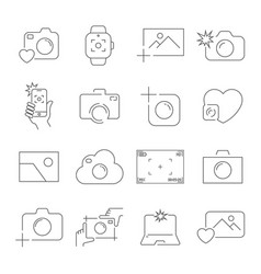 Love camera neon sign Royalty Free Vector Image