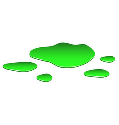 Toxic puddle simple design isolated on white Vector Image