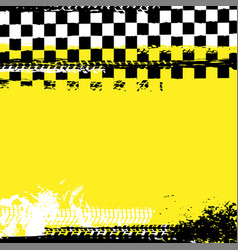 Race flag grunge pattern sports symbol Royalty Free Vector