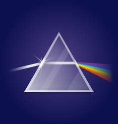 Light dispersion and refraction effect linear Vector Image