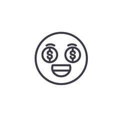 Money emoji black concept icon money emoji Vector Image