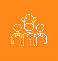 Professional kitchen staff recruitment concept Vector Image