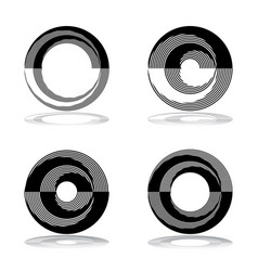 Circle design elements Royalty Free Vector Image