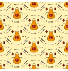 Plaid kitchen seamless pattern Royalty Free Vector Image
