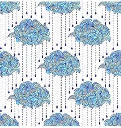 Rain seamless pattern Royalty Free Vector Image