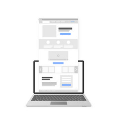 Cross-platform coding landing page website Vector Image