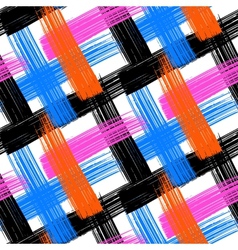 Seamless bold plaid pattern Royalty Free Vector Image