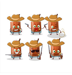 Cartoon character of root beer with ice cream Vector Image