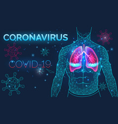 Human respiratory system diseases informative Vector Image