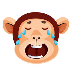 Monkey Cartoon Crying Vector Images (78)