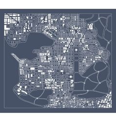 City map Royalty Free Vector Image - VectorStock