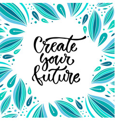 Motivational quote poster the future is bright Vector Image