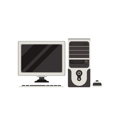 Old computer Royalty Free Vector Image - VectorStock