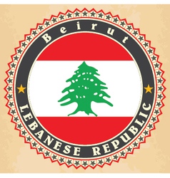 Lebanese flag Royalty Free Vector Image - VectorStock