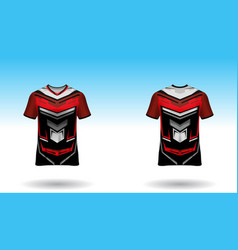 Club shirt design uniform front and back Vector Image