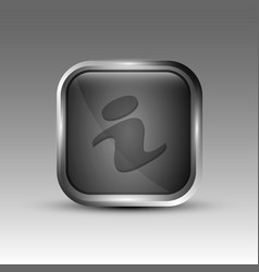 Circle shaped red and gray logo Royalty Free Vector Image