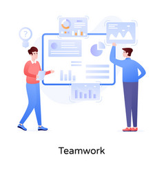 Team performance Royalty Free Vector Image - VectorStock