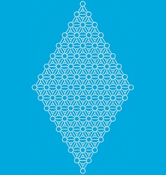 Geometric interlaced pattern Royalty Free Vector Image