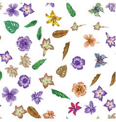 Hand drawn seamless pattern abstract line Vector Image