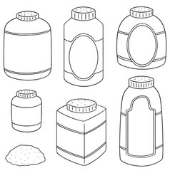 Set body powder Royalty Free Vector Image - VectorStock