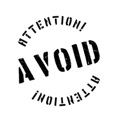 Avoid rubber stamp Royalty Free Vector Image - VectorStock